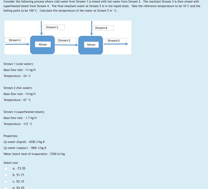 Solved Consider the following process where cold water from | Chegg.com