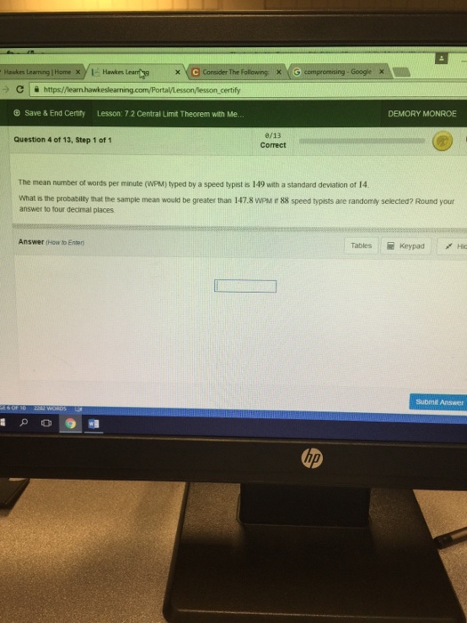 Solved Hawkes Learning I Home x y E Hawkes x c consider The | Chegg.com