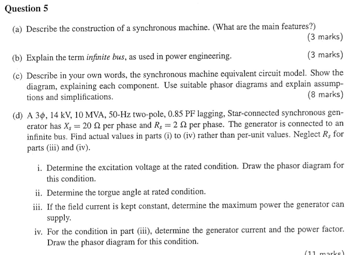 Solved Question 5 (a) Describe the construction of a | Chegg.com