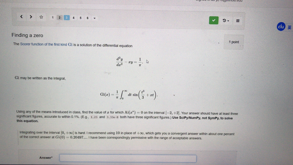 4 5 6 つ - clu 英 Finding a zero The Scorer function | Chegg.com