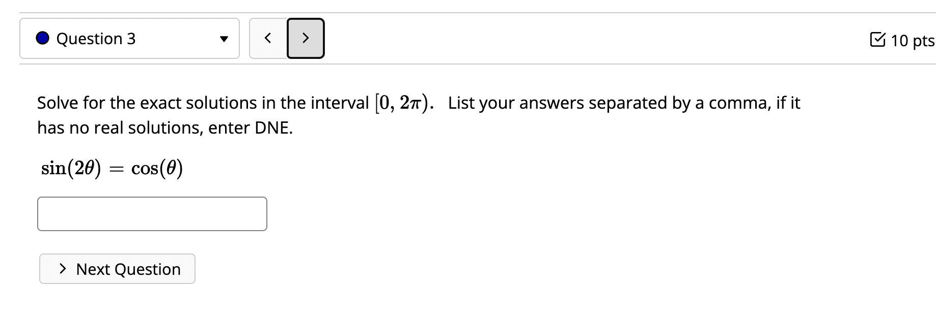 Solved Question 1 > Ø 10 pts 51 DE Find all the solutions to | Chegg.com