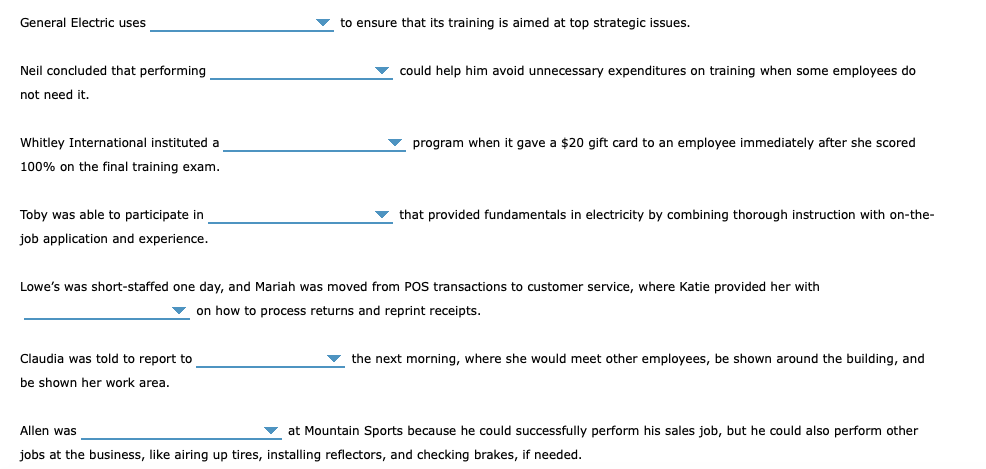 General Electric uses to ensure that its training is | Chegg.com