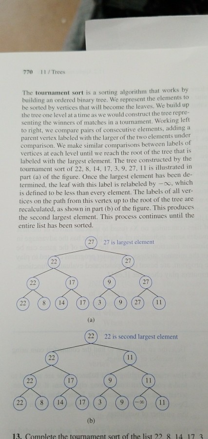 Solved 12. Find the least number of comparisons needed to | Chegg.com