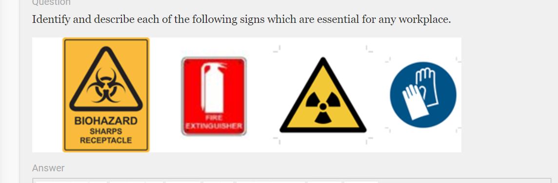 Solved Identify and describe each of the following signs | Chegg.com