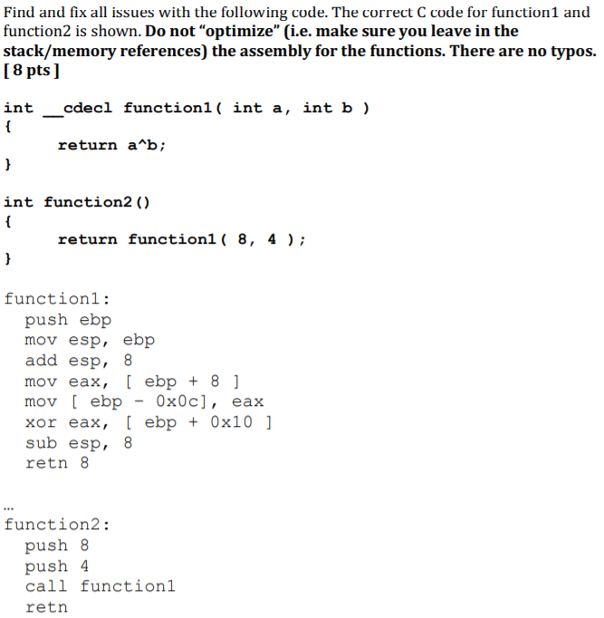 Find and fix all issues with the following code. The | Chegg.com