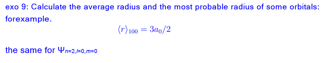 Solved exo 9: Calculate the average radius and the most | Chegg.com