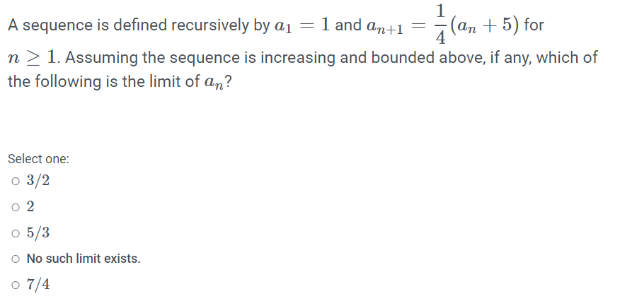 Solved 1 A sequence is defined recursively by aj = 1 and | Chegg.com