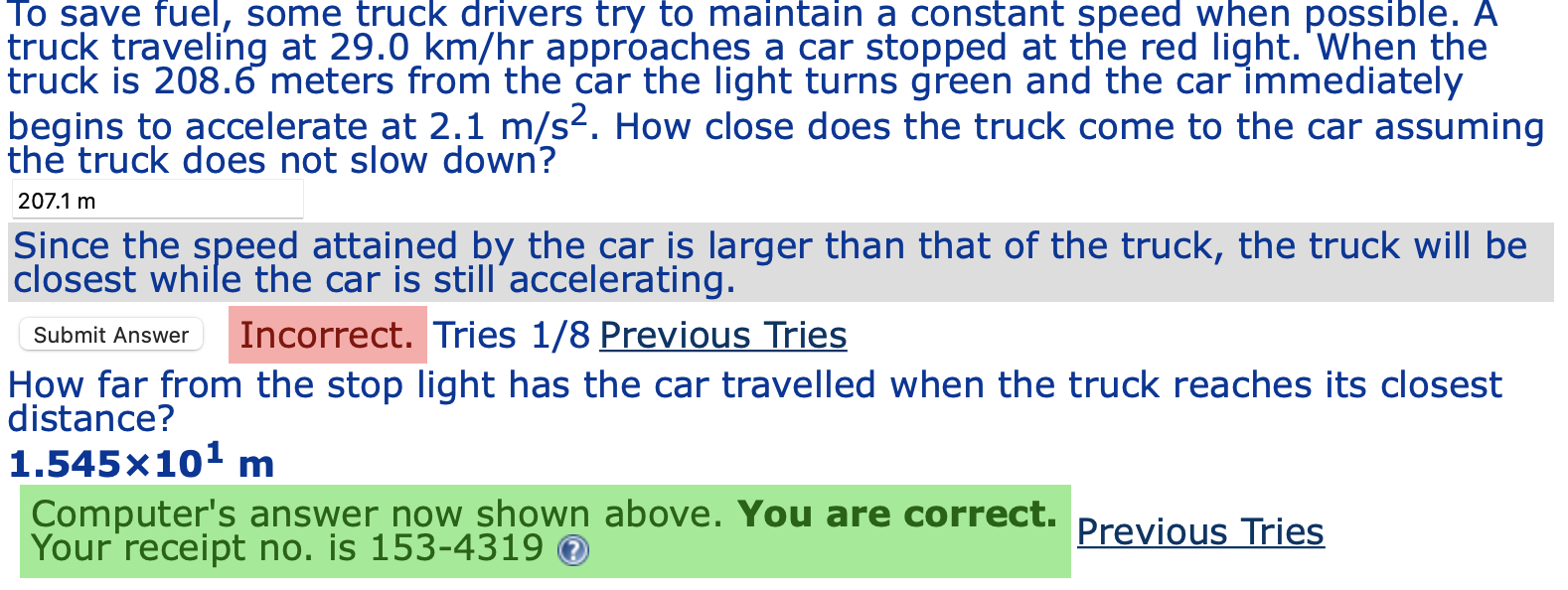 Solved To save fuel, some truck drivers try to maintain a | Chegg.com