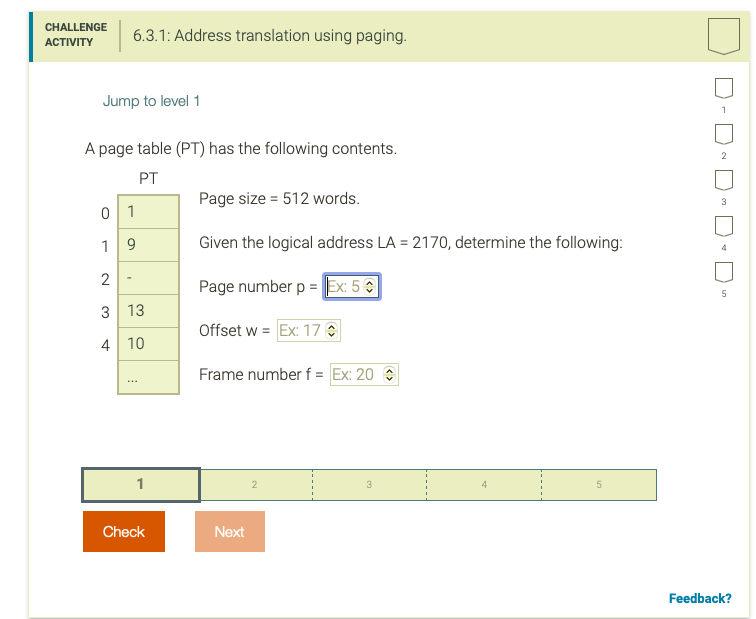 Solved CHALLENGE ACTIVITY 6.3.1: Address translation using | Chegg.com