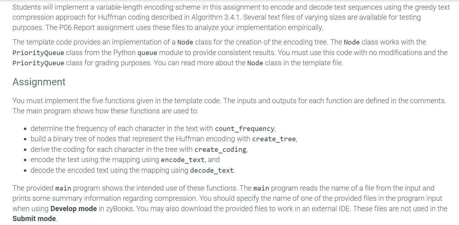 Solved Here is the provided code: from queue import | Chegg.com
