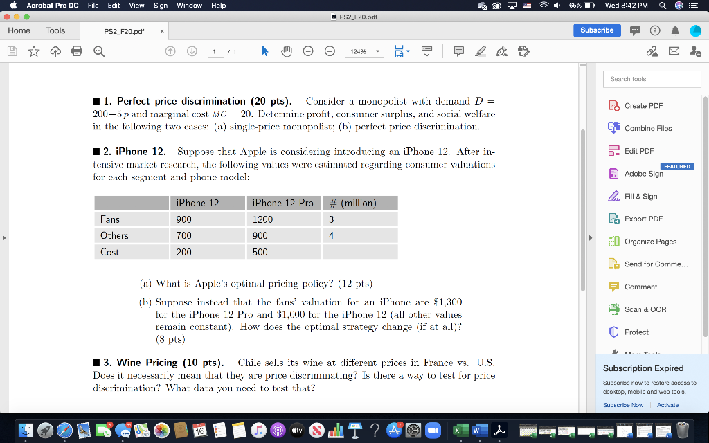 Solved Suppose that Apple is considering introducing an | Chegg.com
