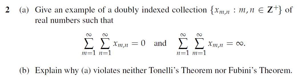 Solved (a) Give an example of a doubly indexed collection | Chegg.com