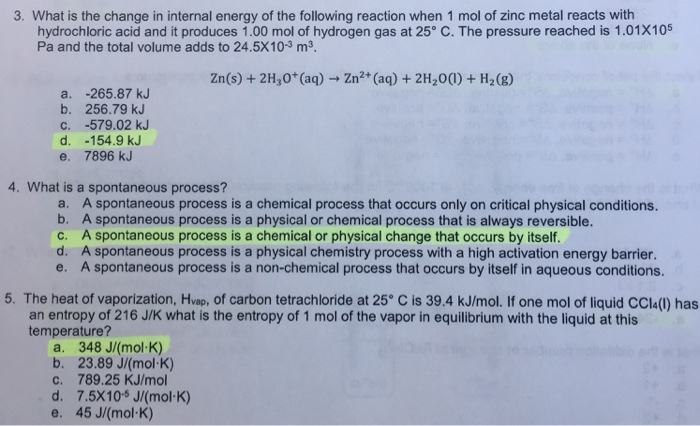 Solved I would like to know how to work out problems 3 & 5 | Chegg.com