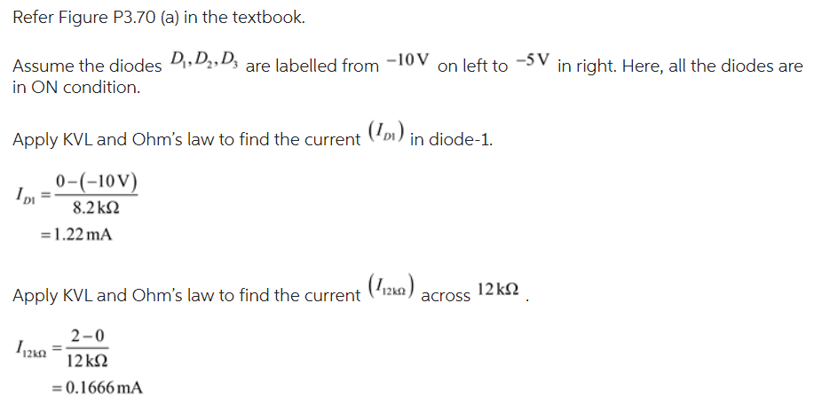 Solved Question: Find the Q-point for the diodes in the | Chegg.com