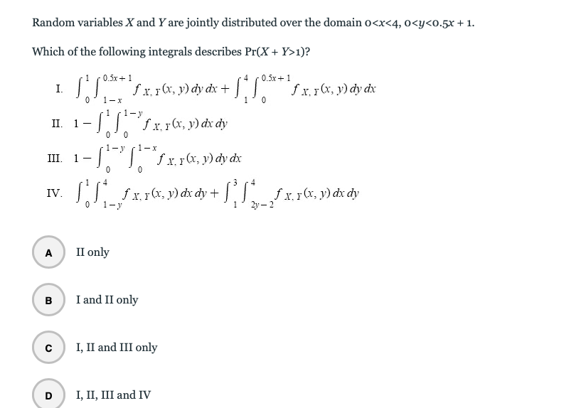 Solved Random variables X and Y are jointly distributed over | Chegg.com