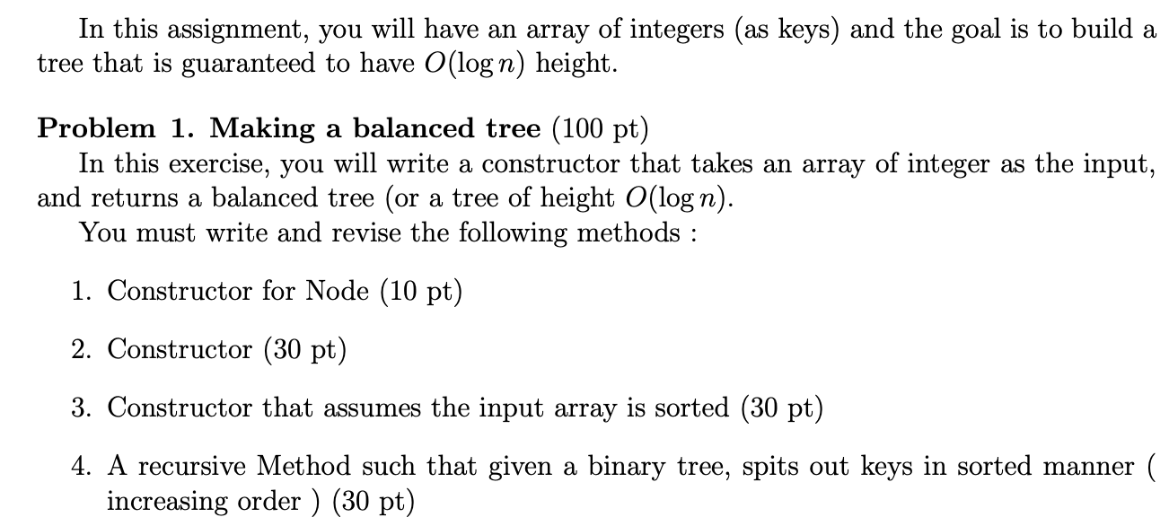 In this assignment, you will have an array of | Chegg.com