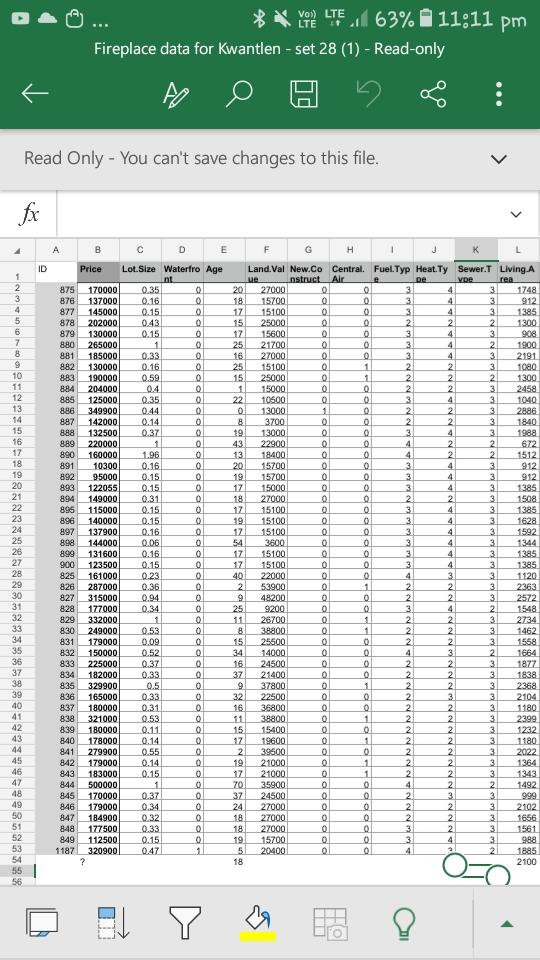 Solved Part A For Part A Use The Same Dataset As In