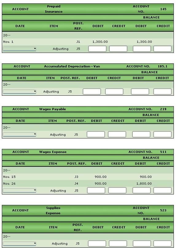 Solved Journalize and Post Adjusting Entries from the Work | Chegg.com