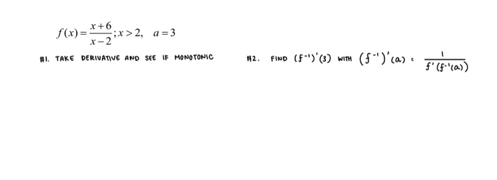 Solved Hi I need help with inverse in calculus. Here is my | Chegg.com