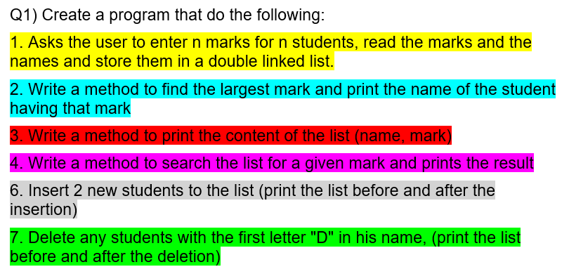 Solved Q1 Create A Program That Do The Following 1 Asks 