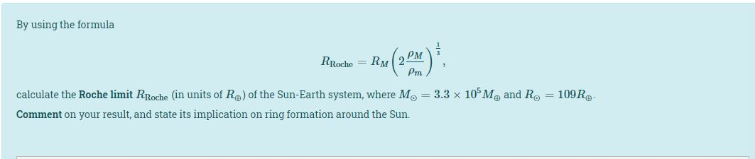 Solved By using the formula RRoche = RM 2PM) calculate the | Chegg.com