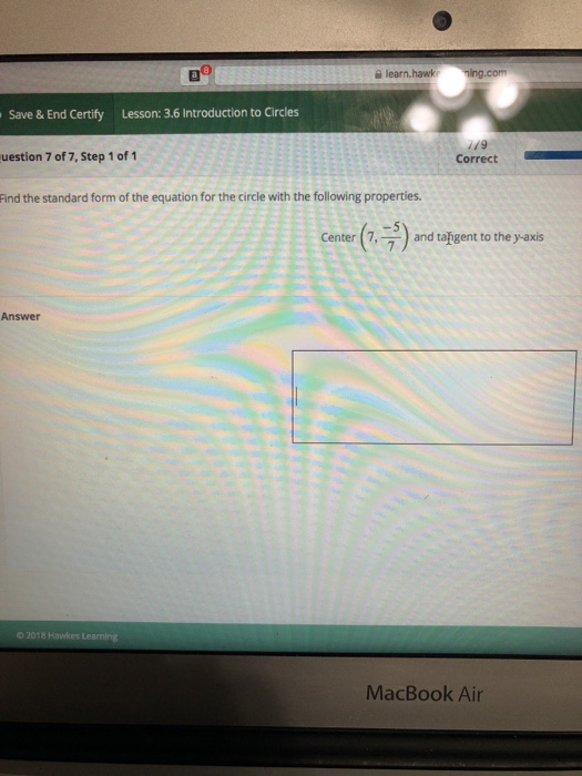 Solved ao a learn.hawk Save&End Certify Lesson: 3.6 | Chegg.com