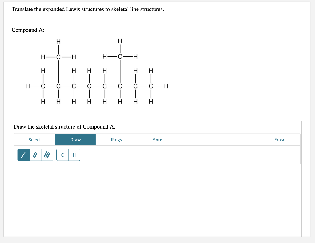 Solved Draw the expanded, or complete, structural formula | Chegg.com