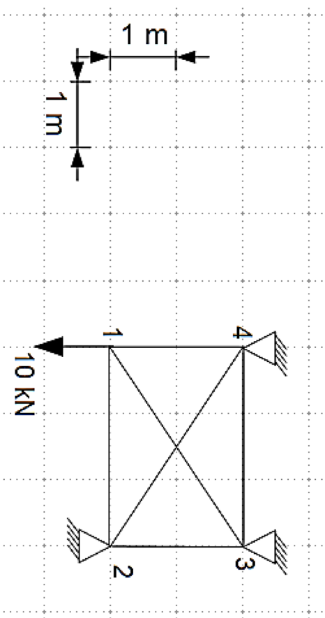 Solved For the following hyperstatic truss structure, | Chegg.com