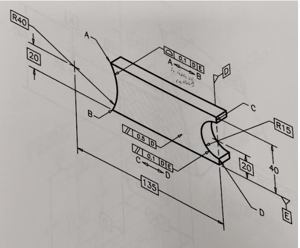 Solved Create 2D drawings of 6 Drafting Problems from your | Chegg.com