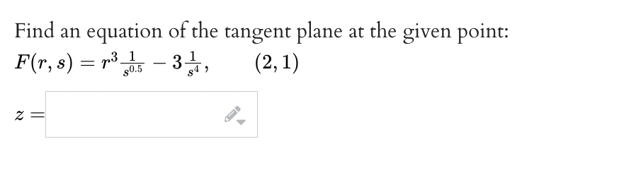 Solved Find an equation of the tangent plane at the given | Chegg.com