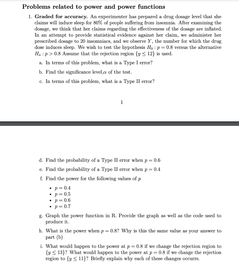 Solved Problems related to power and power functions 1. | Chegg.com