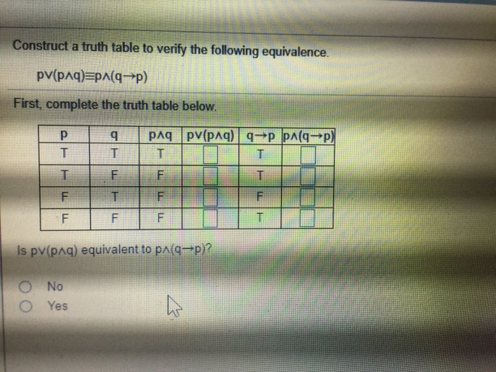 Solved Construct a truth table to verify the following | Chegg.com