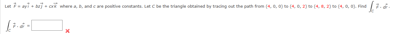 Solved ∫CF⋅dr= | Chegg.com