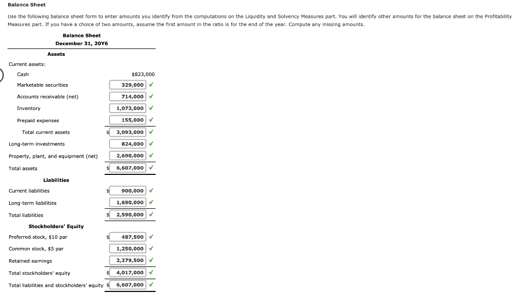 Solved Mastery Problem Financial Statement Analysis Chegg