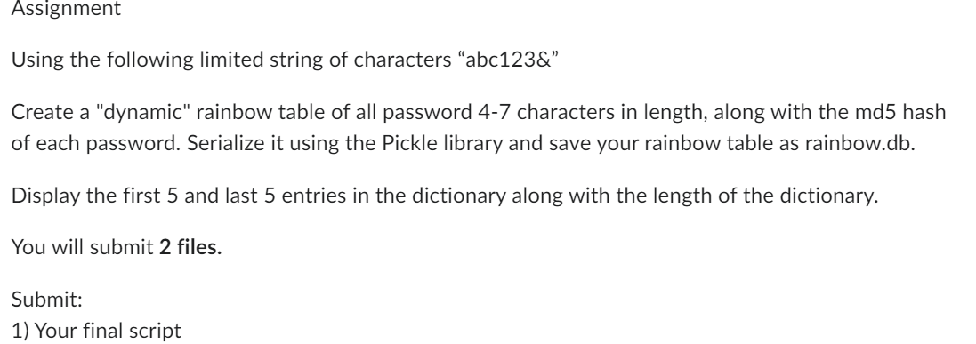 Solved Using the following limited string of characters | Chegg.com