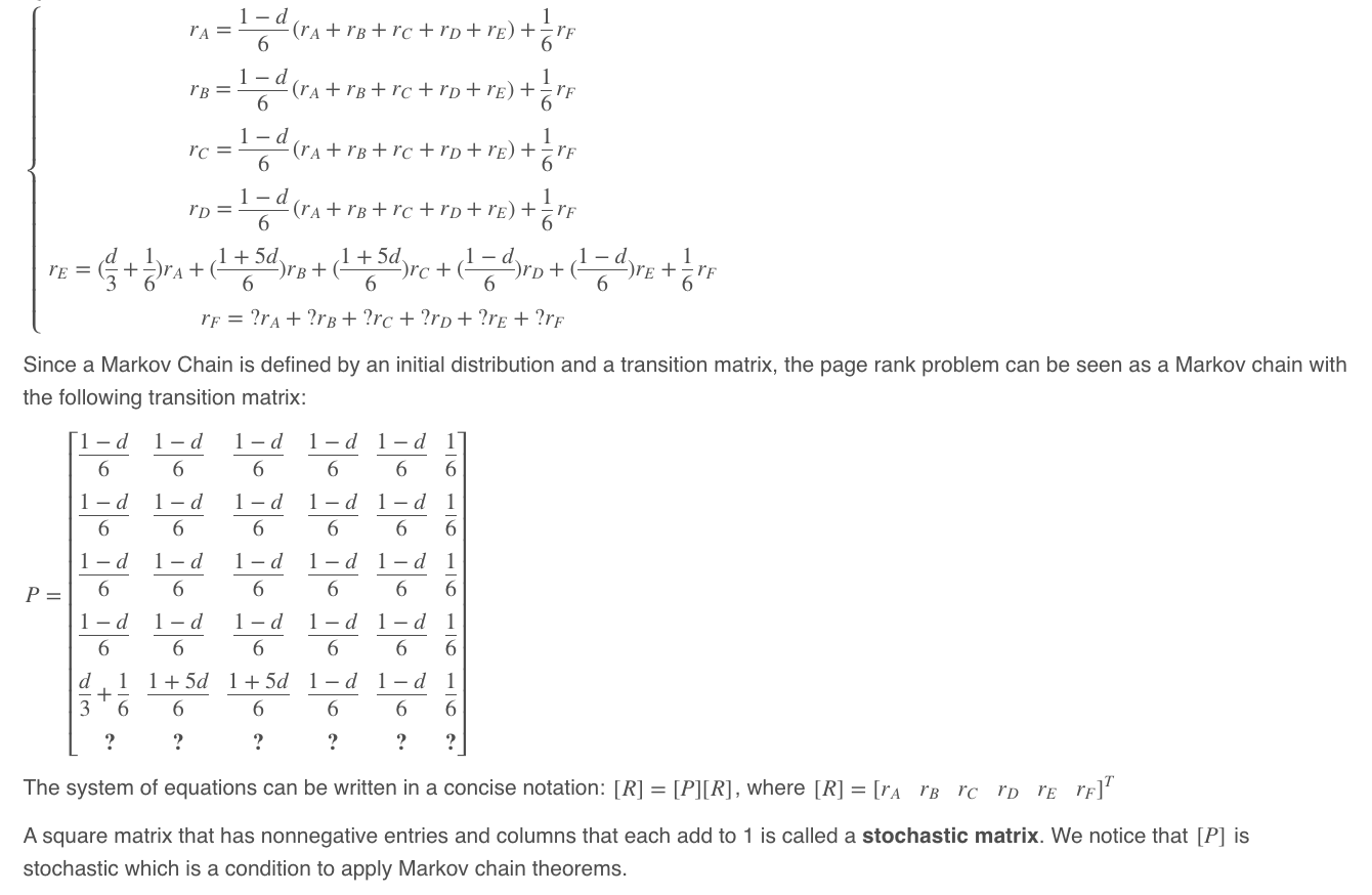 Solved The importance of a web page is measured by the | Chegg.com