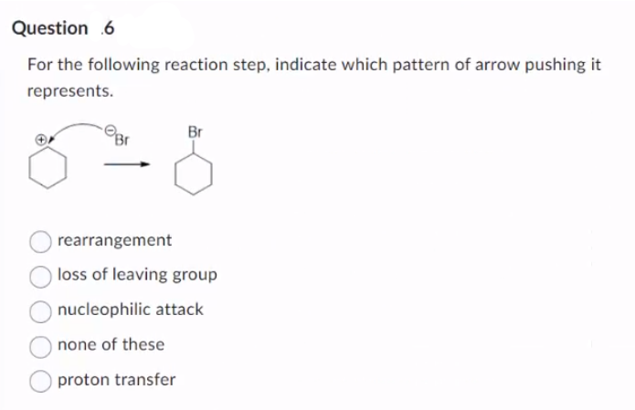 Solved For the following reaction step, indicate which | Chegg.com