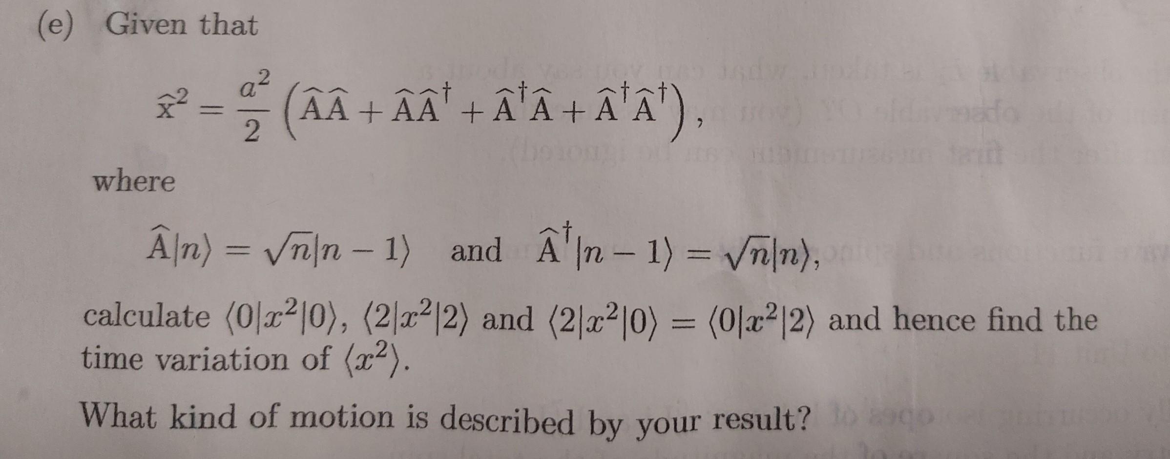 Solved A particle is in the potential well of a harmonic | Chegg.com