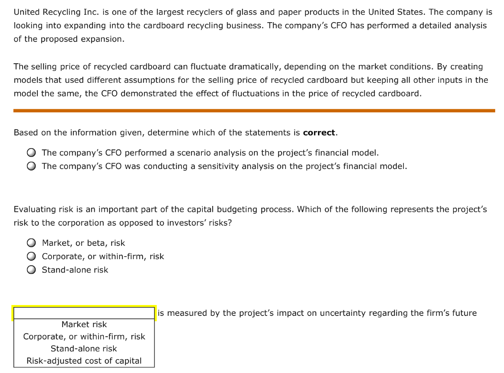 Solved United Recycling Inc Is One Of The Largest Recyclers Chegg solved-united-recycling-inc-is-one-of-the-largest-recyclers-chegg