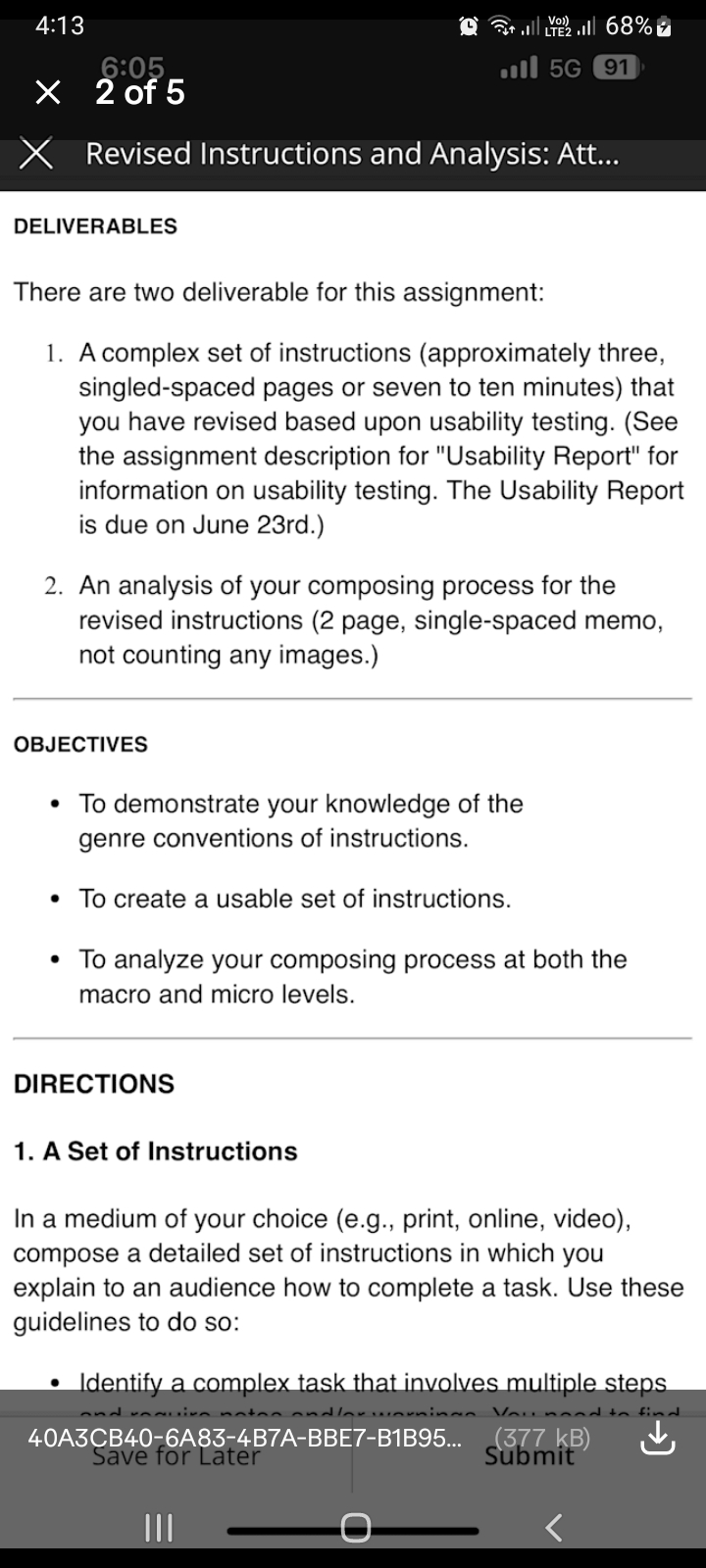 Solved DELIVERABLES There are two deliverable for this | Chegg.com