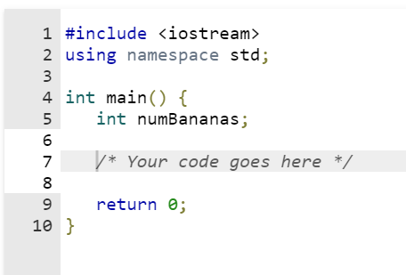 Solved First, write code that uses cin to read in a value | Chegg.com