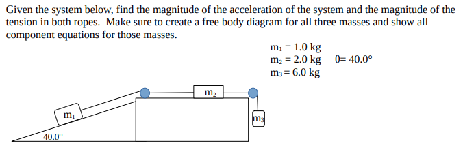 Solved Given the system below, find the magnitude of the | Chegg.com