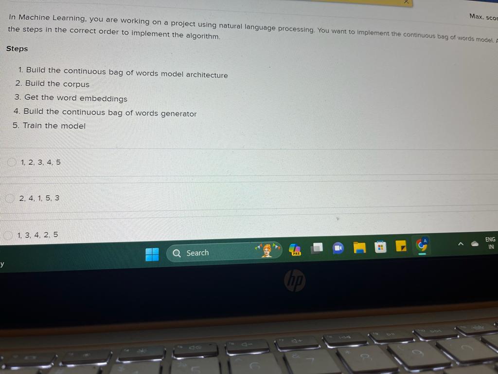 Solved In Machine Learning, you are working on a project | Chegg.com