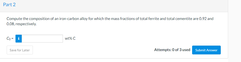 Solved What is the proeutectoid phase for an iron-carbon | Chegg.com