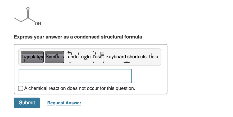 Solved Express your answer as a condensed structural formula | Chegg.com