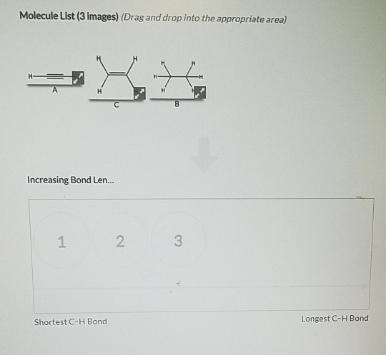 Solved Molecule List (3 images) (Drag and drop into the | Chegg.com