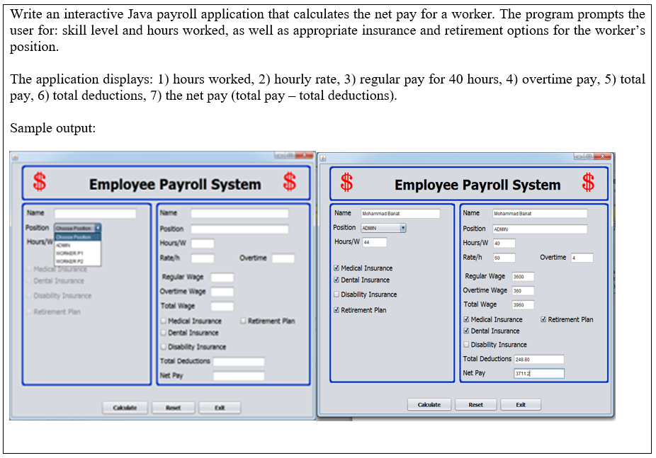 Solved Write a java program that shall solve the following | Chegg.com