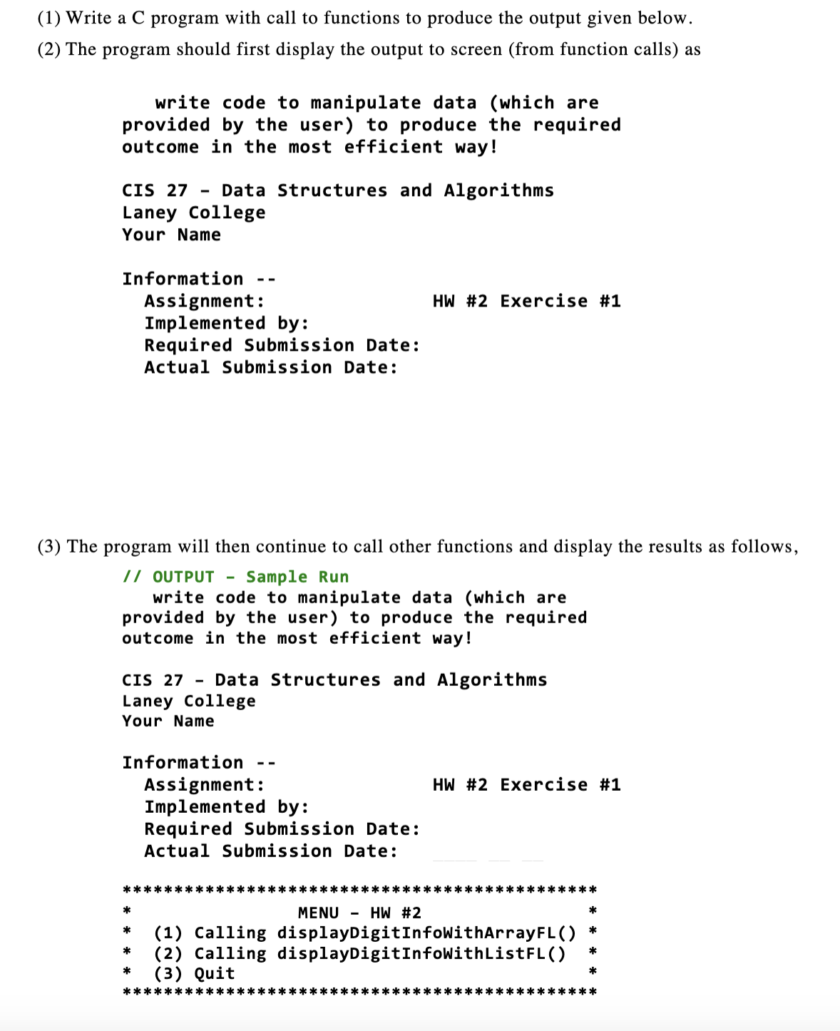 Solved a) For each exercise, a package must be generated to | Chegg.com