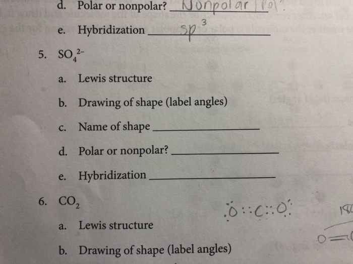 Solved Name Date Instructor Molecular Shapes For each | Chegg.com