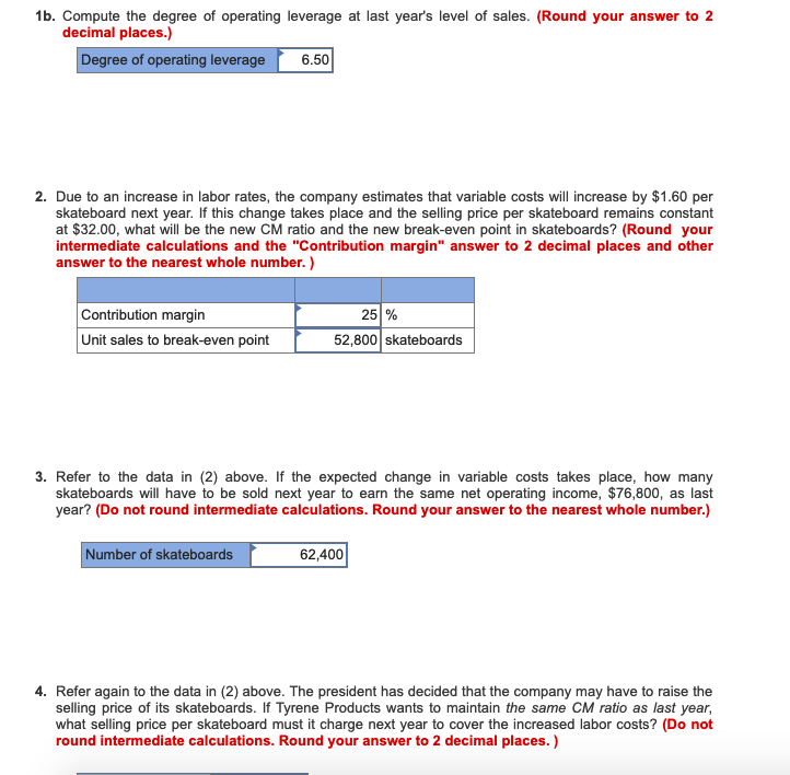 Solved 2 alue 10.00 points Problem 8-5 Various CVP | Chegg.com